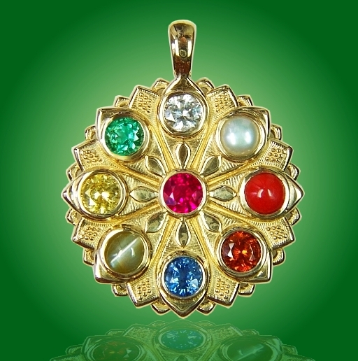 Navaratna or 9 gems, Vedic talisman.