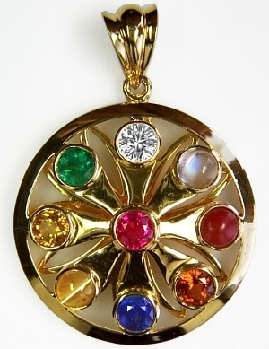 Navaratna or 9 gems, Vedic talisman.
